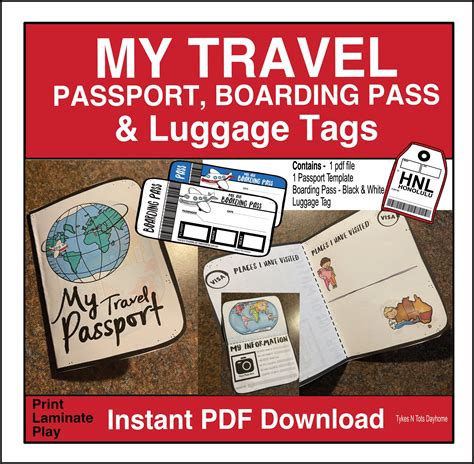 My Pretend Travel Passport Etsy