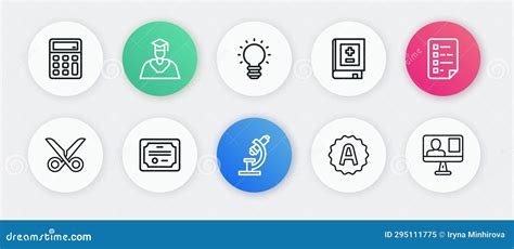 Set Line Microscope Clipboard With Checklist Scissors Exam Sheet A Plus Grade Book