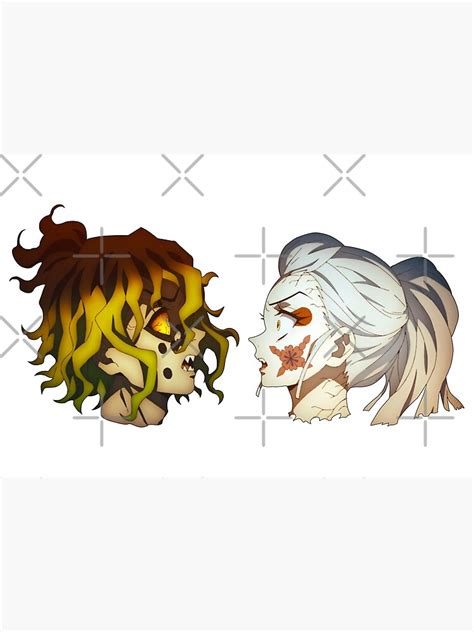 Daki And Gyutaro Demon Siblings From Anime Kimetsu No Yaiba Defeated