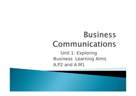 Btec Level 3 Business Unit 1 Exploring Business Learning Aim A Complete Teaching Resources