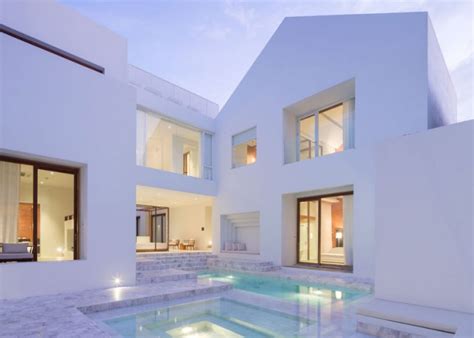 Fluted Brick Walls Frame Views Above Boutique Thailand Hotel