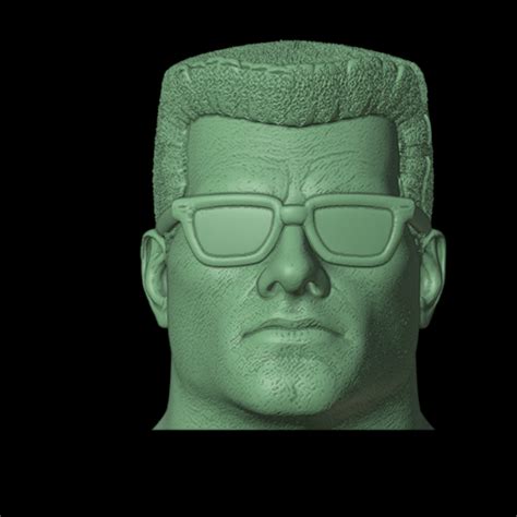 Stl File Duke Nukem Head Sculpt And Pot Planter For 3d Printing 🪴 ・3d
