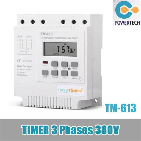 Tm613 Timer Switch 380v Tm 613 ทามเมอร์สวิตช์ ตั้งเวลาทำงาน 3 เฟส