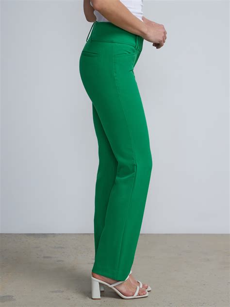 High Waisted Modern Fit Straight Leg Pant Essential Stretch New