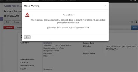 Access Error When Tried To Duplicate A Document In Odoo Stack Overflow