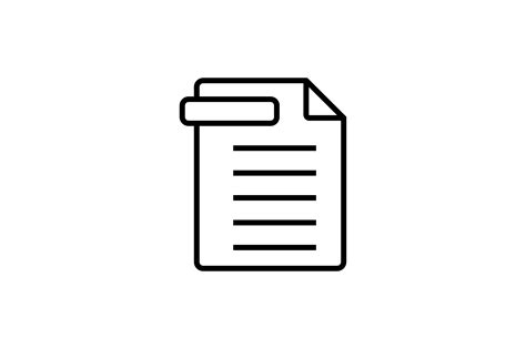 Document Line Art Vector Icon Graphic By Riduwanmolla · Creative Fabrica