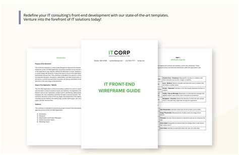 It Front End Wireframe Guide Template In Google Docs Word Pdf