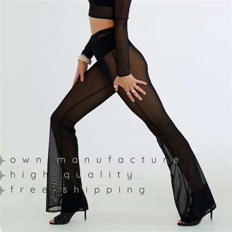 Women See Through Pants Etsy