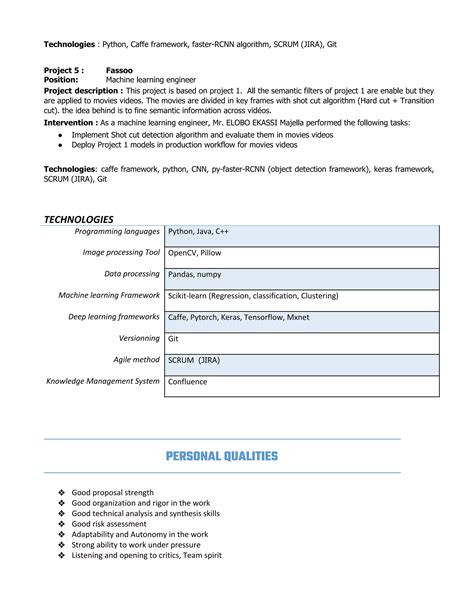 Cv Machine Learning Freelancer Pdf