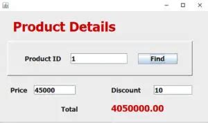 Product Discount Calculation Java Mysql Tutusfunny