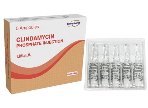 Clindamycin Phosphate Injection 600mg 4ml Antibiotics Medicines With