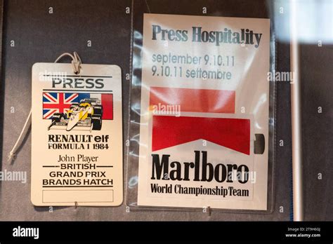 Press Passes For Renault Elf British F Grand Prix At Brands Hatch