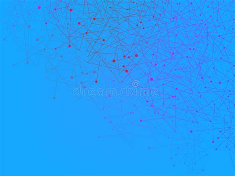 Abstract Geometric Background With Connecting Dots And Lines Modern Technology Concept Stock