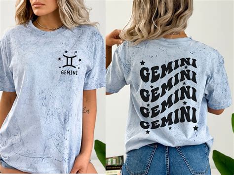 Gemini Energy Shirt Gemini Astrology Tshirt Comfort Colors Tee