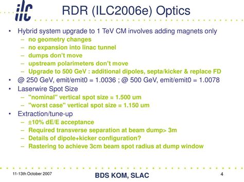 Accelerator And Detector Requirements Specification And Optimisation On Example Of Interaction
