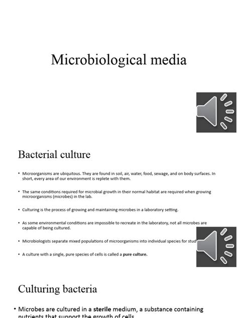 Microbiological Media Pre Lecture 3 Pdf Growth Medium Microbiology