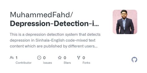 Github Muhammedfahd Depression Detection In Singlish Text This Is A
