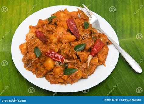 Popular Traditional South Indian Kerala Food Kappa Or Tapioca Biryani