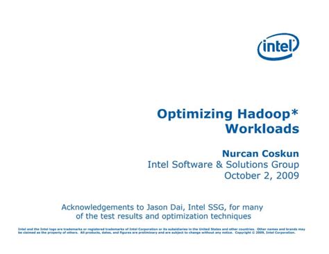 Hw09 Optimizing Hadoop Deployments Pdf