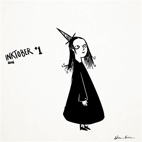 Inktober 1 The Little Witch By Thesebunnybones On Newgrounds