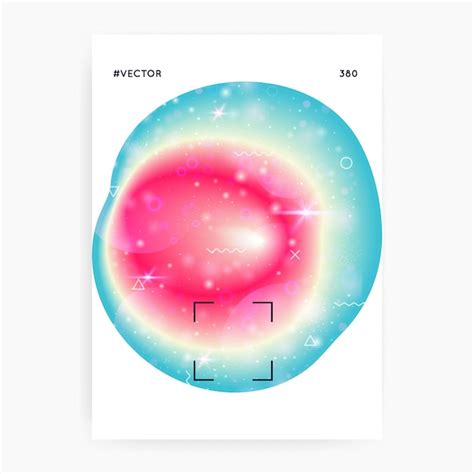 Premium Vector Fluid Shape With Dynamic Elements