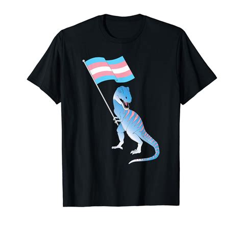 Transgender Dinosaur Trans Pride Lgbt Pride Flag Pronouns T Shirt