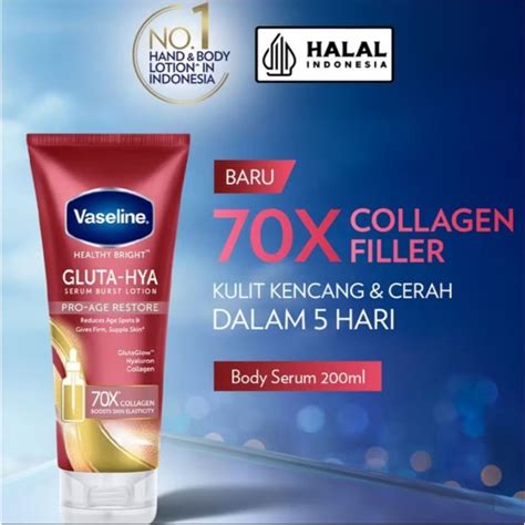 Jual Vaseline Gluta Hya 200ml Shopee Indonesia