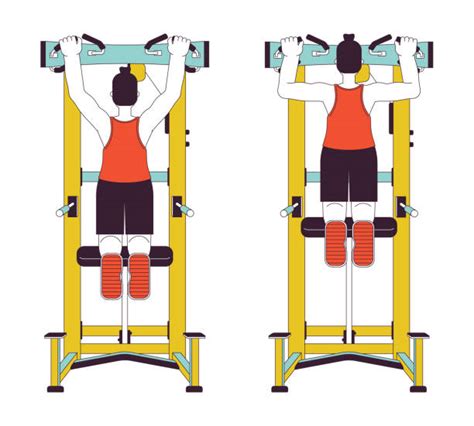 20 Pull Up Machine Gym Stock Illustrations Royalty Free Vector