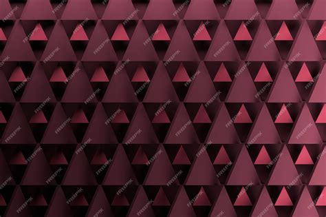 Premium Photo Geometric Triangle Pattern In Dark Purple Background