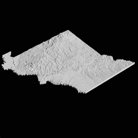 3d Printable Usa State Of Missouri Topographic Map 3d Terrain
