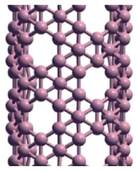 A A 3d Perception Of Boron Triangular Nanotube B A 3d Perception