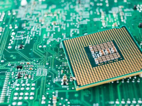 Interchangeable Silicon Microprocessors For Desktop Server Laptop Cpu Surface With Contacts