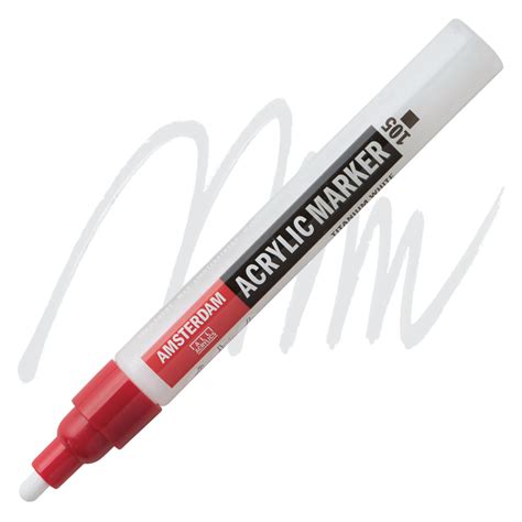 Amsterdam Acrylic Marker Titanium White Mm BLICK Art Materials
