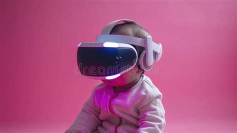 Futuristic Female Accessory Vibrant Goggles Future Vision Stock