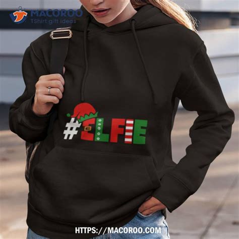 Stream Elfie Funny Christmas Elfie Elf Selfie Picture Holiday Pun Shirt