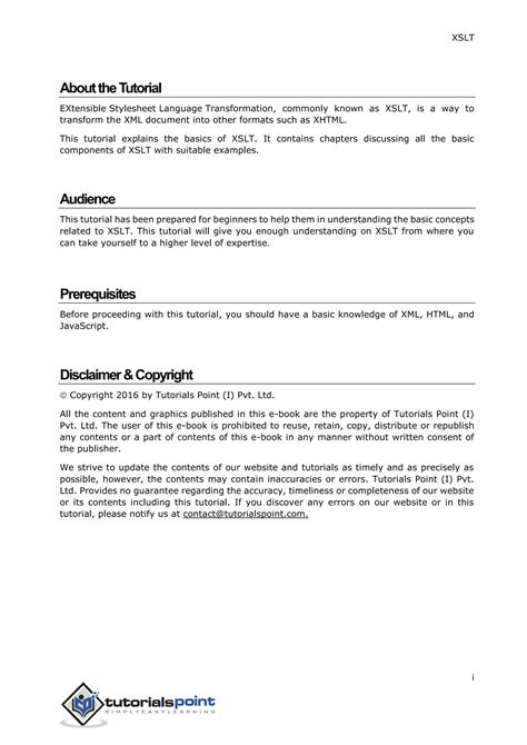 Xslt Tutorial PDF