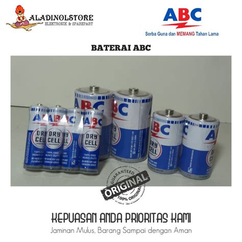 Jual Batu Baterai Abc Biru Ukuran Aa Besar Dan Sedang Original Shopee Indonesia