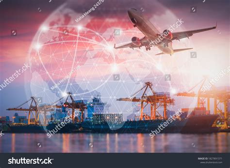 Container Ship Loading Importexport Freight Transportation Stock Photo Shutterstock