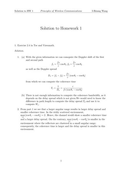 Pdf Solution To Homework 1 National Taiwan Universityhomepagentu
