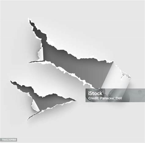 찢어진 종이 벡터 템플릿 현실적인 종이 배경에 찢어진 가장자리가있는 측면 웹 및 인쇄용 배너의 측면 세트와 텍스트용 공간입니다 0명에 대한 스톡 벡터 아트 및 기타 이미지