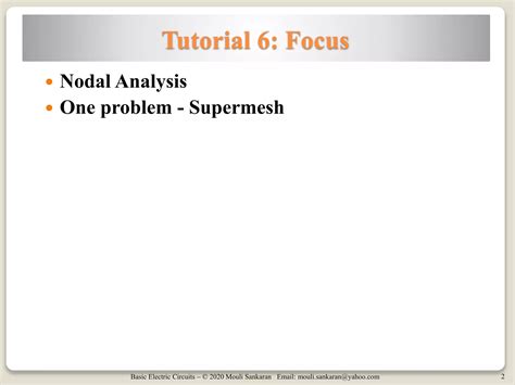 Basic Electric Circuits Tutorial 6 Ppt
