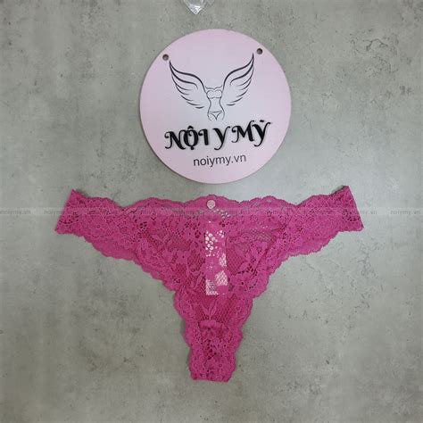 Quần Lót Victoria Secret Lọt Khe Ren Màu Hồng Sen 417750qax Nội Y Mỹ