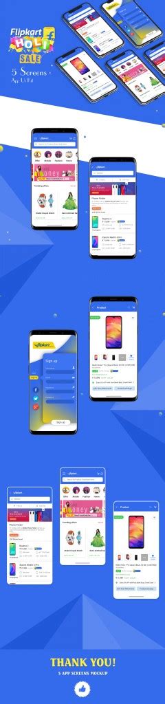 Flipkart Redesign Mobile App Ui Kit Psd Psd For Website Mobile App Ui By