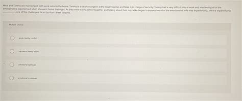 Solved One Of The Challenges Faced By Dual Career Chegg
