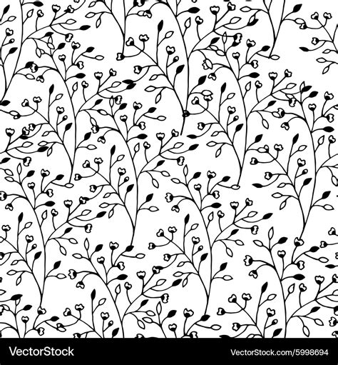 Floral Branch Pattern Royalty Free Vector Image