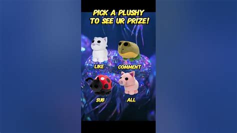 Pick A Plushy To See Your Prize 🤩🎉 Adoptme Roblox Adoptmetrades Fyp