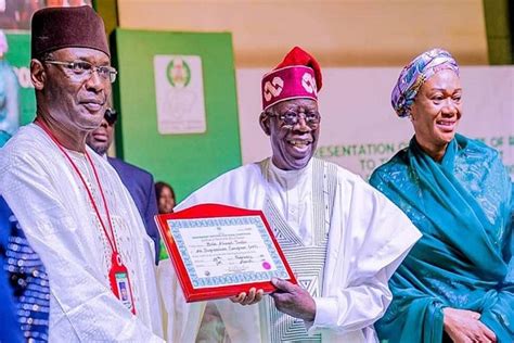 Tinubu Receives Certificate Of Return The Nation Newspaper