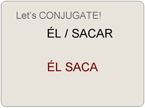 Spanish To Conjugate Regular Verbs In The Present