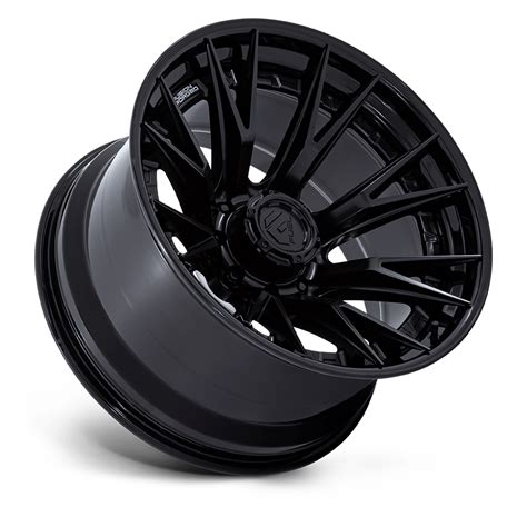 Fuel Catalyst Matte Black Gloss Black Lip Gas Wheels And Tyres