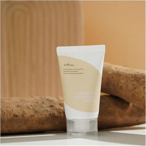 Isntree Yam Root Vegan Milk Cream 80ml Koreansk Hudpleie Og Kosmetikk